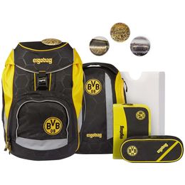 Ergobag Schulrucksack-Set "Borussia Dortmund", 6-teilg, schwarz