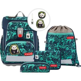 Step By Step® Sonderedition Schulranzen-Set "Little Panda", 5-teilig, blau