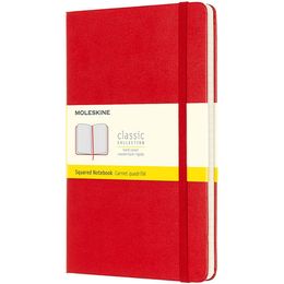 Moleskine® Notizbuch "Classic Large", A5, kariert, Hardcover, rot