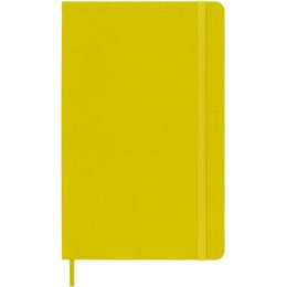 Moleskine® Notizbuch, DIN A5, liniert, Stoffeinband, gelb
