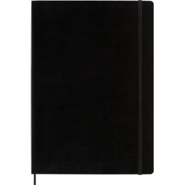 Moleskine® Notizbuch, Fester Einband, A4, Blanko, schwarz