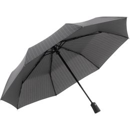 Doppler® Regenschirm "FIBER MAGIC", Streifen, grau, 99