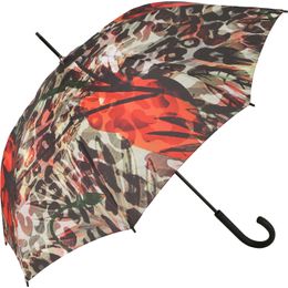 Doppler® Fiber Long AC Regenschirm, Mustermix, für Damen, braun