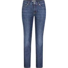 MAC Melanie Jeans, Straight Fit, Gürtelschlaufe, für Damen, blau, 38/L32