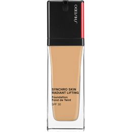 Shiseido Synchro Skin Radiant Lifting Foundation Spf 30, Gesichts Make-up, foundation, Fluid, beige (340 OAK), strahlend/wasserfest/langanhaltend, Deckkraft: Mittel bis Hoch,