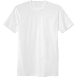 Calida T-Shirt, Rundhals-Ausschnitt, blau, für Herren, weiß, L