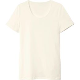 Calida T-Shirt, Rundhals, basic, für Damen, weiß, M
