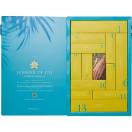 Rituals® Summer Of Joy Box, Duftset (1 X The Ritual of Jing Hand Mask, 1 Sleep Pillow & Body Mist 20ml, Mehr Parfum d'Interieur 50ml, Travel - Soleil d'Or, Sport Foaming Shower Gel Gel, Cream 100ml, 2-in-1 Shampoo Wash 70ml, Anti-Perspirant Spray Advent Mini Candle Private Collection Savage Garden, Gratitude Bracelets for Advent, Namaste Velvety Cleansing Foam 125ml, Mousse to Oil 30ml), Unisex