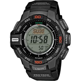 Casio PRO TREK Herren Multifunktionsuhr "PRG 270-E-SIS", schwarz