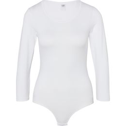 Calida Natural Comfort Body, langarm, uni, für Damen, weiß, S