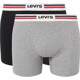 Levi's Levi's® Pants, kurz, 2er-Pack, Logo-Bund, für Herren, grau, M
