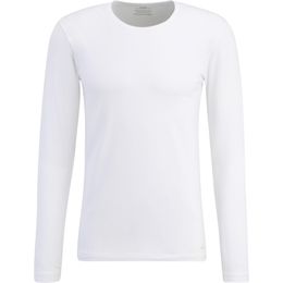 Calida Cotton Code Langarm-Shirt, uni, für Herren, weiß, XXL