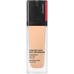 Shiseido Synchro Skin Self-refreshing Foundation Spf 30, Gesichts Make-up, foundation, Fluid, beige (150 LACE), mattierend, Deckkraft: Mittel,