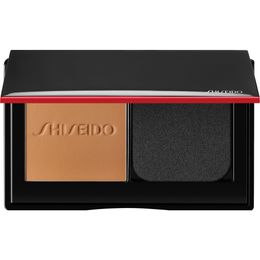 Shiseido Synchro Skin Self-refreshing Custom Finish Powder Foundation, Gesichts Make-up, foundation, Puder, braun (350), natürlich/mattierend, Deckkraft: Mittel,