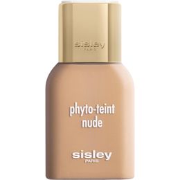 Sisley Phyto-teint Nude Foundation, Gesichts Make-up, foundation, Fluid, beige (3W1 WARM ALMOND), natürlich/satin/strahlend, Deckkraft: Leicht,