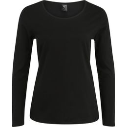 Calida Natural Comfort Unterhemd, Single-Jersey, unifarben, für Damen, schwarz, M