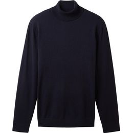 Tom Tailor Pullover, Rollkragen, für Herren, blau, M