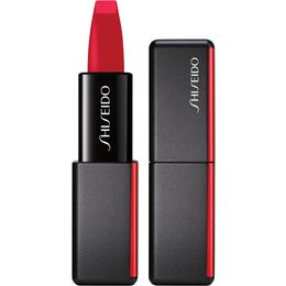 Shiseido Modern Matte Powder Lipstick, Lippen Make-up, lippenstifte, rot (529 Cocktail Hour), mattierend, Deckkraft: Hoch,