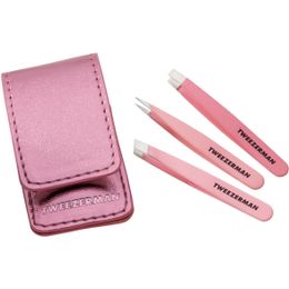 Tweezerman® Micro Mini Tweezer Set, 3-Tlg., pink
