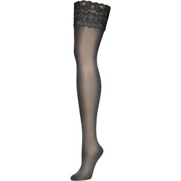 Wolford Satin Touch Stay-Ups, 20 den, Spitze, für Damen, schwarz, S