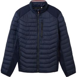 Tom Tailor Jacke, Reißverschlusstaschen, Stehkragen, für Herren, blau, XL