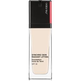 Shiseido Synchro Skin Radiant Lifting Foundation Spf 30, Gesichts Make-up, foundation, Fluid, beige (110 ALABASTER), strahlend/wasserfest/langanhaltend, Deckkraft: Mittel bis Hoch,