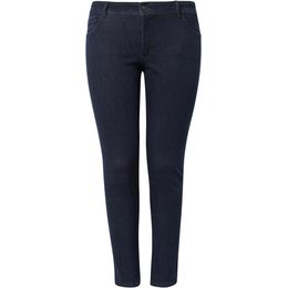 Tom Tailor Plus Jeans, Skinny Fit, Five-Pocket-Design, große Größen, für Damen, blau, 48