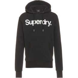 Superdry. Hoodie, Logo-Print, für Herren, schwarz, M