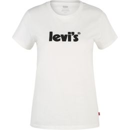 Levi's Levi's® T-Shirt, Kurzarm, Rundhals-Ausschnitt, uni, für Damen, weiß, S