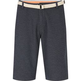 Tom Tailor Chinoshorts, Gürtel, für Herren, blau, 33