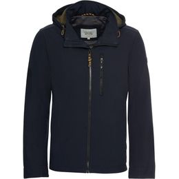 Camel Active Softshelljacke, abnehmbare Kapuze, für Herren, blau, 52