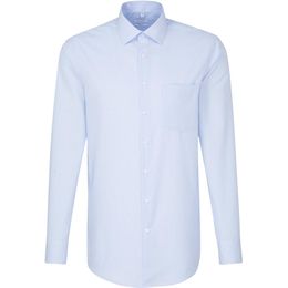 Seidensticker Businesshemd, Regular Fit, Langarm, Kent-Kragen, für Herren, blau, 39