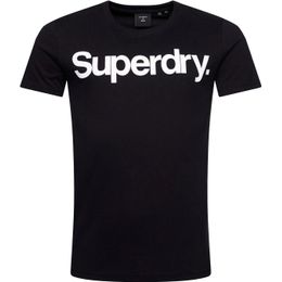 Superdry. T-Shirt, Rundhals, Logo-Print, für Herren, schwarz, M