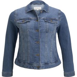 Tom Tailor Jeansjacke, reguläre Länge, uni, für Damen, blau, 50