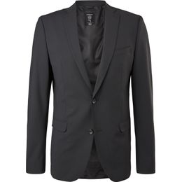 s.Oliver BLACK LABEL Sakko "Ultimate Suit" tailliert, für Herren, schwarz, 48