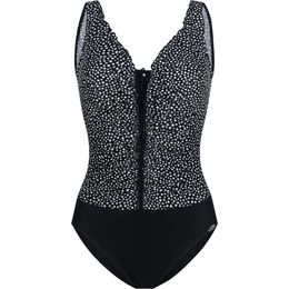 Sunflair® Badeanzug, tiefer Rückenausschnitt, Perle, für Damen, schwarz, 44