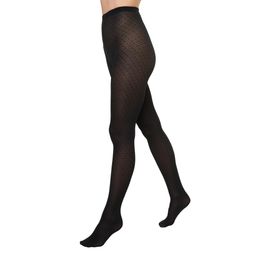 Wolford Strumpfhose, Jacquardmuster, für Damen, schwarz, S