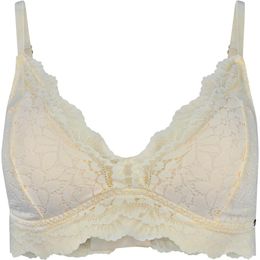 Skiny® Wonderfulace Triangel-BH, bügellos, florale Spitze, für Damen, weiß, 80A