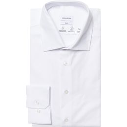 Seidensticker Business Hemd, Kent-Kragen, Slim Fit, für Herren, weiß, 43