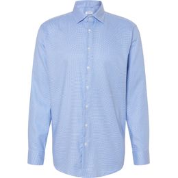 Seidensticker Hemd, Regular Fit, Kent-Kragen, für Herren, blau, 44