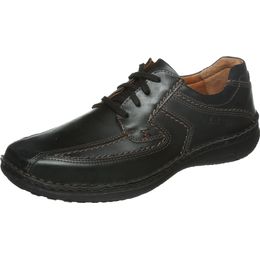 Josef Seibel® Halbschuhe "Anvers 08", Leder, Wechselfußbett, Überbreite, für Herren, schwarz, 47