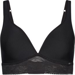 Skiny® Triangel-BH, bügellos, Spitze, atmungsaktiv, für Damen, schwarz, 70B