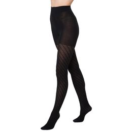 Wolford Feinstrumpfhose, Woll-Anteil, für Damen, schwarz, S