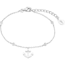 s.Oliver Damen Armband "2017249", 925er Silber, silber, 19