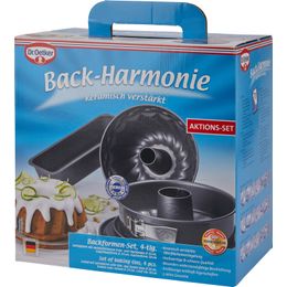 Dr. Oetker Dr.Oetker Backformen-Set "Back-Harmonie", 4-teilig, grau