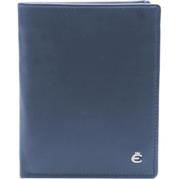 Esquire Scheintasche, Leder, Hochformat, Emblem, für Herren, blau