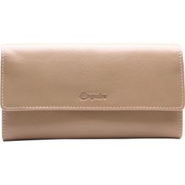 Esquire Langbörse, Leder, uni, für Damen, beige