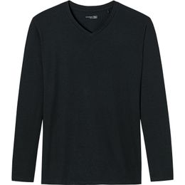 Schiesser Sweatshirt, Langarm, uni, für Herren, schwarz, 48