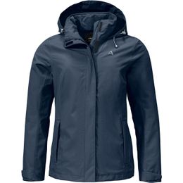 Schöffel Funktionsjacke, wasserdicht, 2-Lagen, für Damen, blau, 42