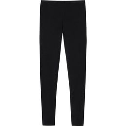 Schiesser Luxury Pants lang, formstabil, Feinripp, für Damen, schwarz, 38
